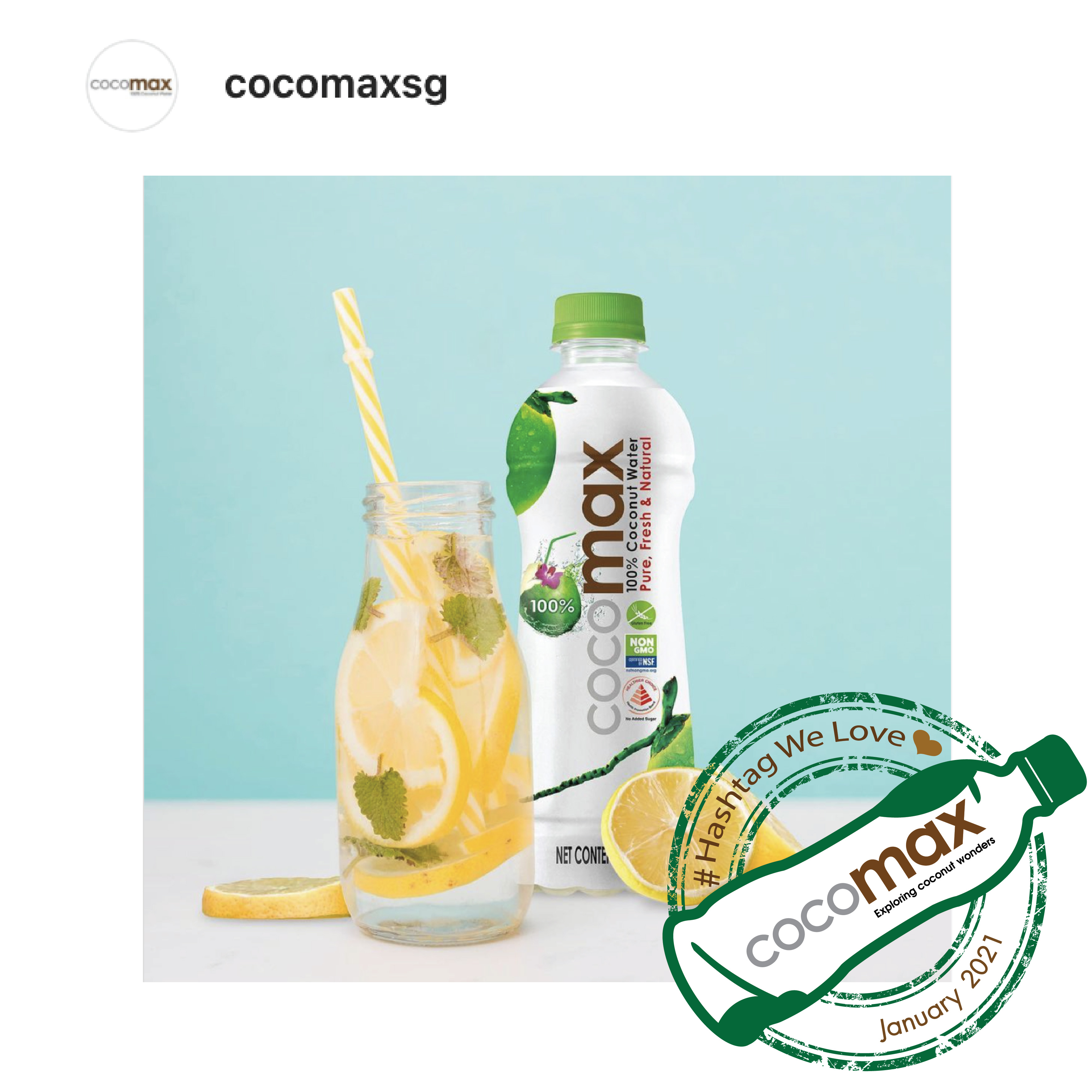 Cocomax 100% Coconut Water. Natural Fresh Coconut Water Drink