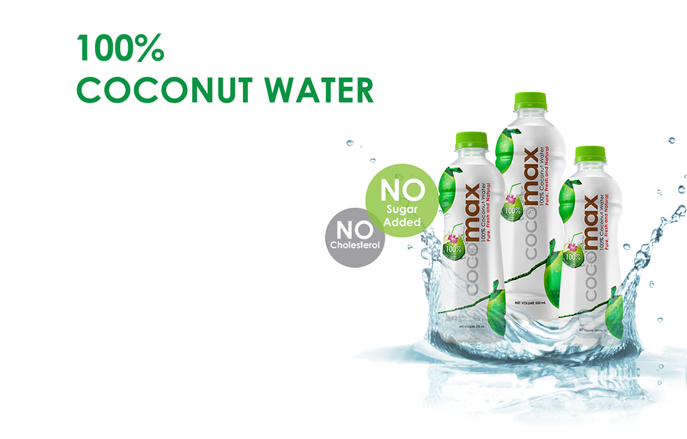 Cocomax 100% Coconut Water. Natural Fresh Coconut Water Drink